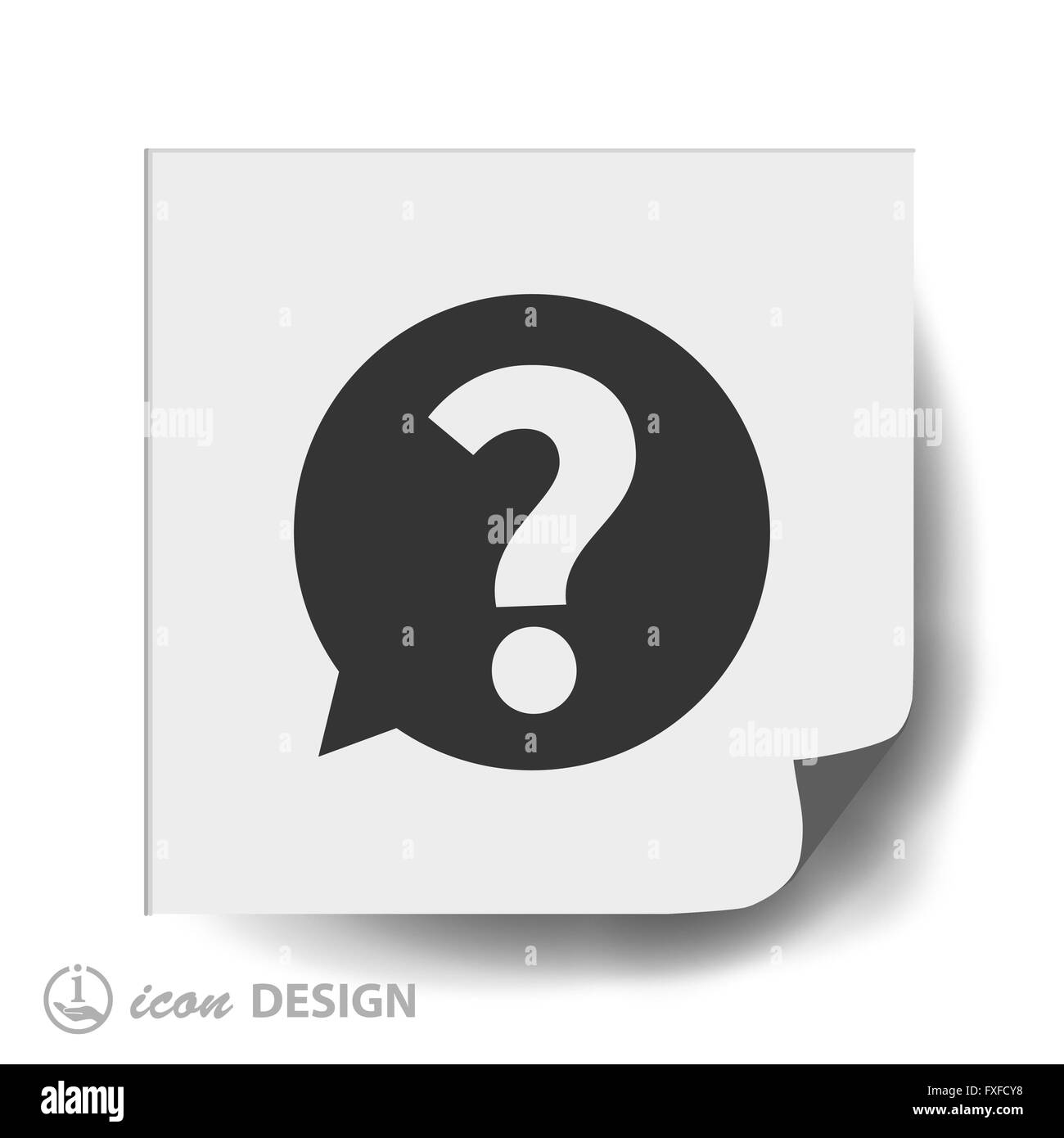 Le pictogramme de question mark Image Vectorielle Stock - Alamy