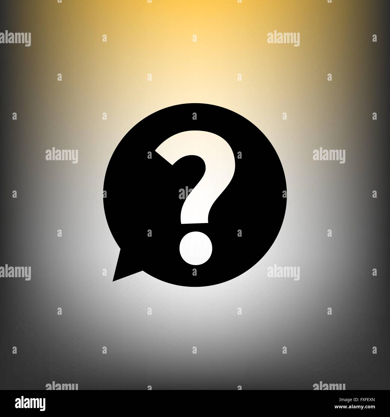 Le pictogramme de question mark Image Vectorielle Stock - Alamy