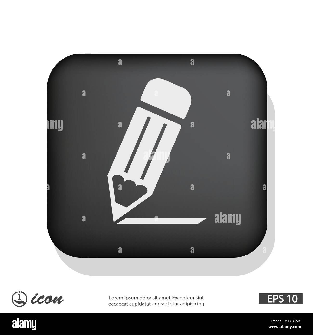 Le pictogramme de la note Image Vectorielle Stock - Alamy