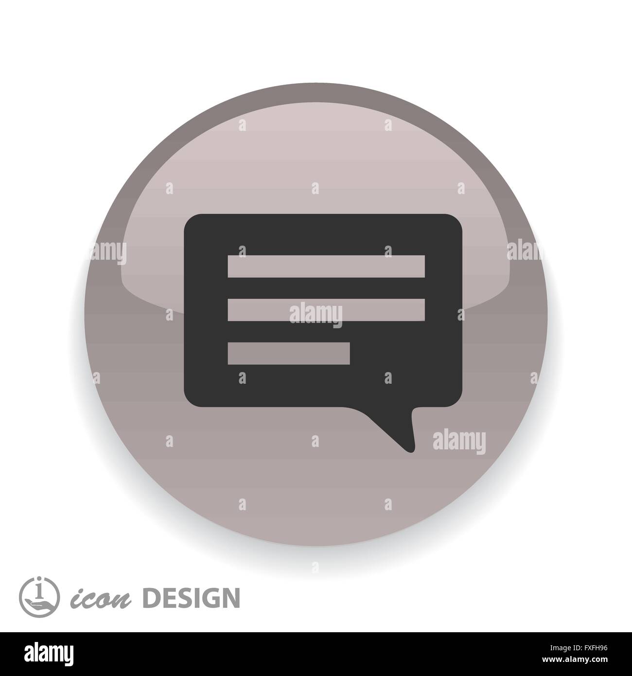 Message pictogram Banque d'images vectorielles - Alamy