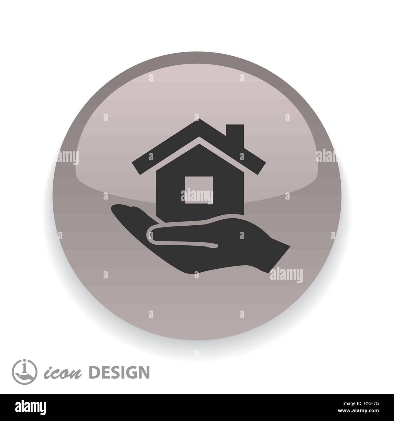 Le pictogramme d'accueil Image Vectorielle Stock - Alamy