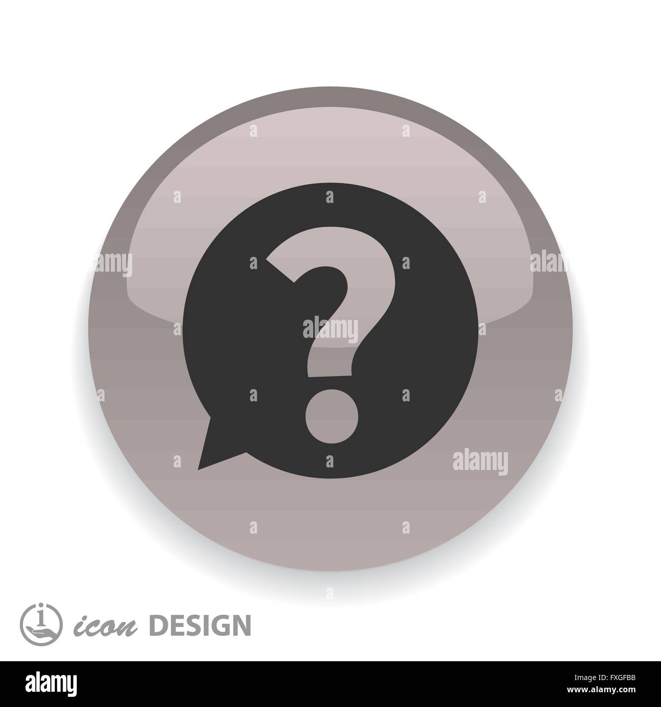 Le pictogramme de question mark Image Vectorielle Stock - Alamy