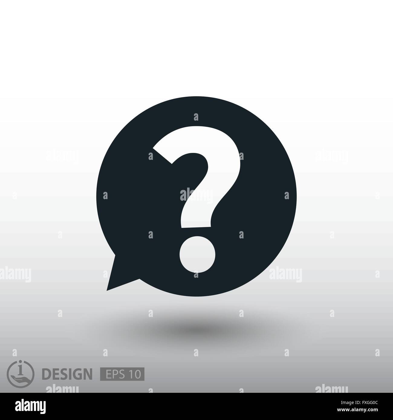 Le pictogramme de question mark Image Vectorielle Stock - Alamy