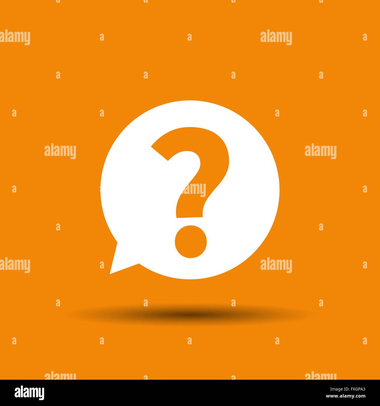 Le pictogramme de point d'interrogation. Concept de vecteur ...