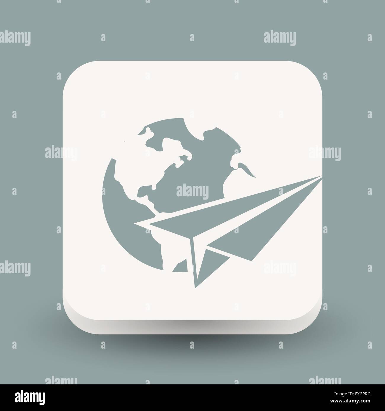 Le pictogramme de l'avion. Concept de vecteur illustration pour la ...