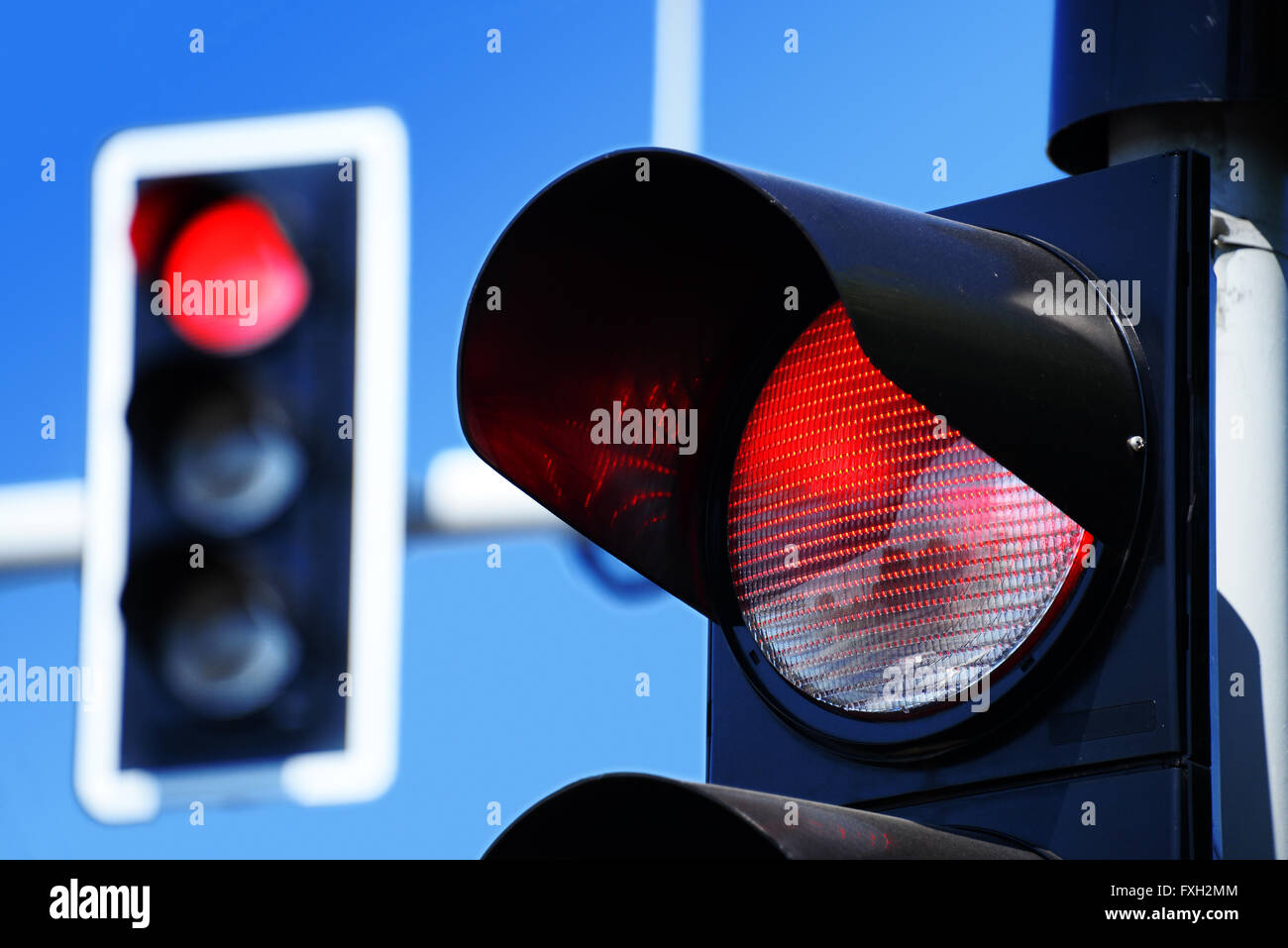 Intersection de feux de circulation Banque de photographies et d’images ...