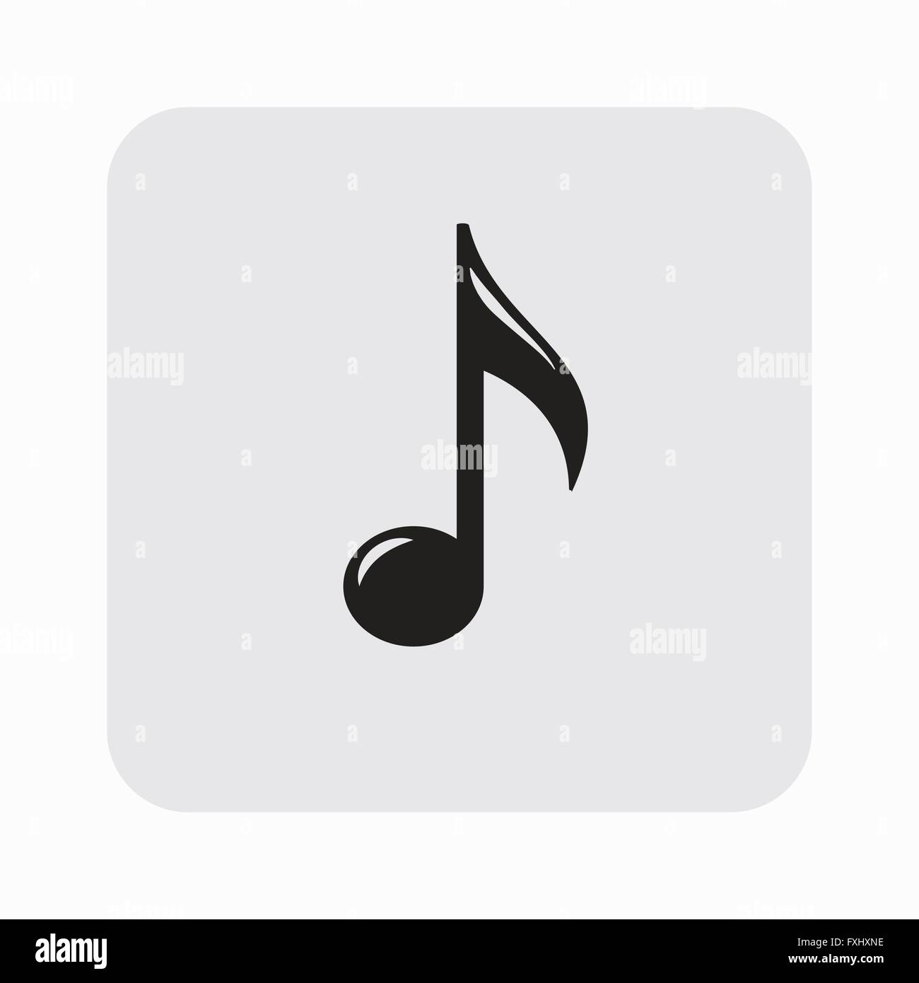 Le pictogramme de note de musique Image Vectorielle Stock - Alamy