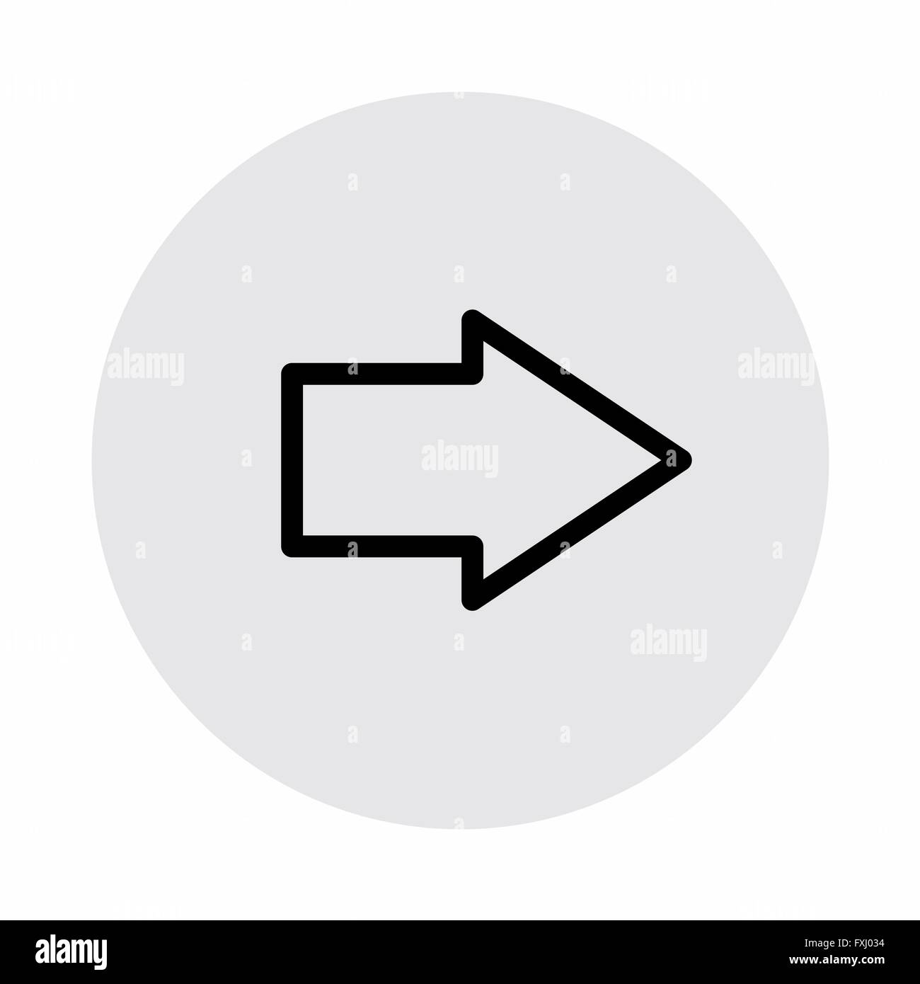 Le pictogramme de la flèche Image Vectorielle Stock - Alamy