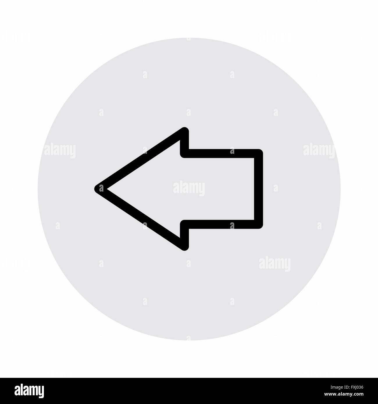 Le pictogramme de la flèche Image Vectorielle Stock - Alamy