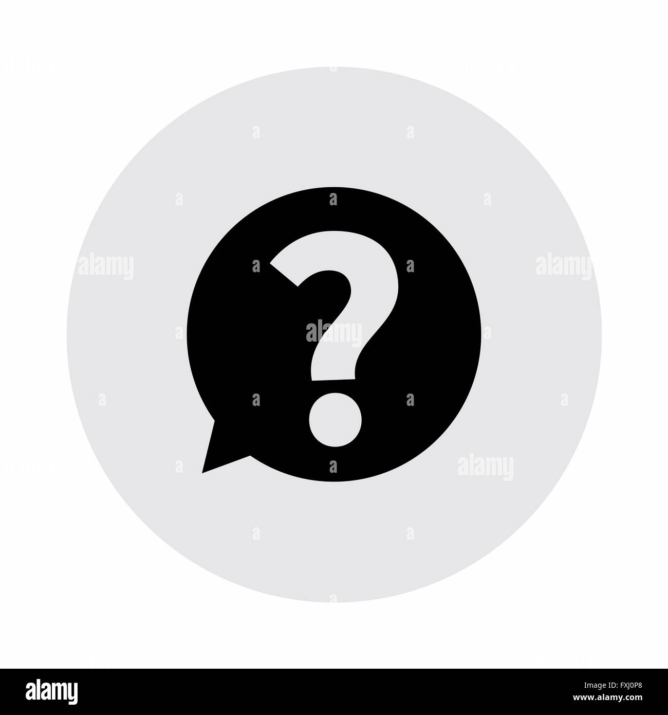 Le pictogramme de question mark Image Vectorielle Stock - Alamy