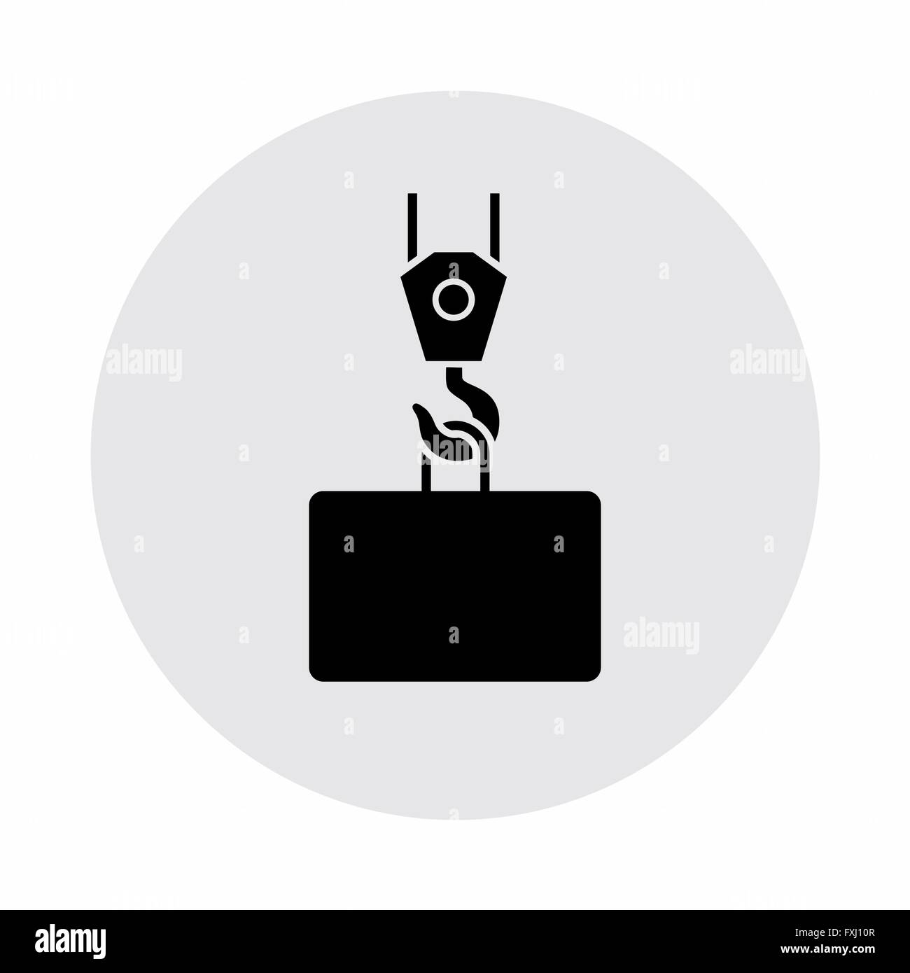 Le pictogramme du crochet de grue Image Vectorielle Stock - Alamy