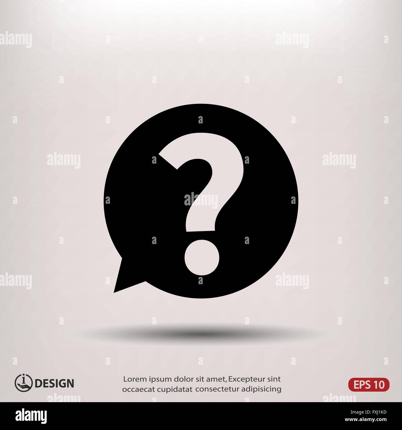 Le pictogramme de question mark Image Vectorielle Stock - Alamy
