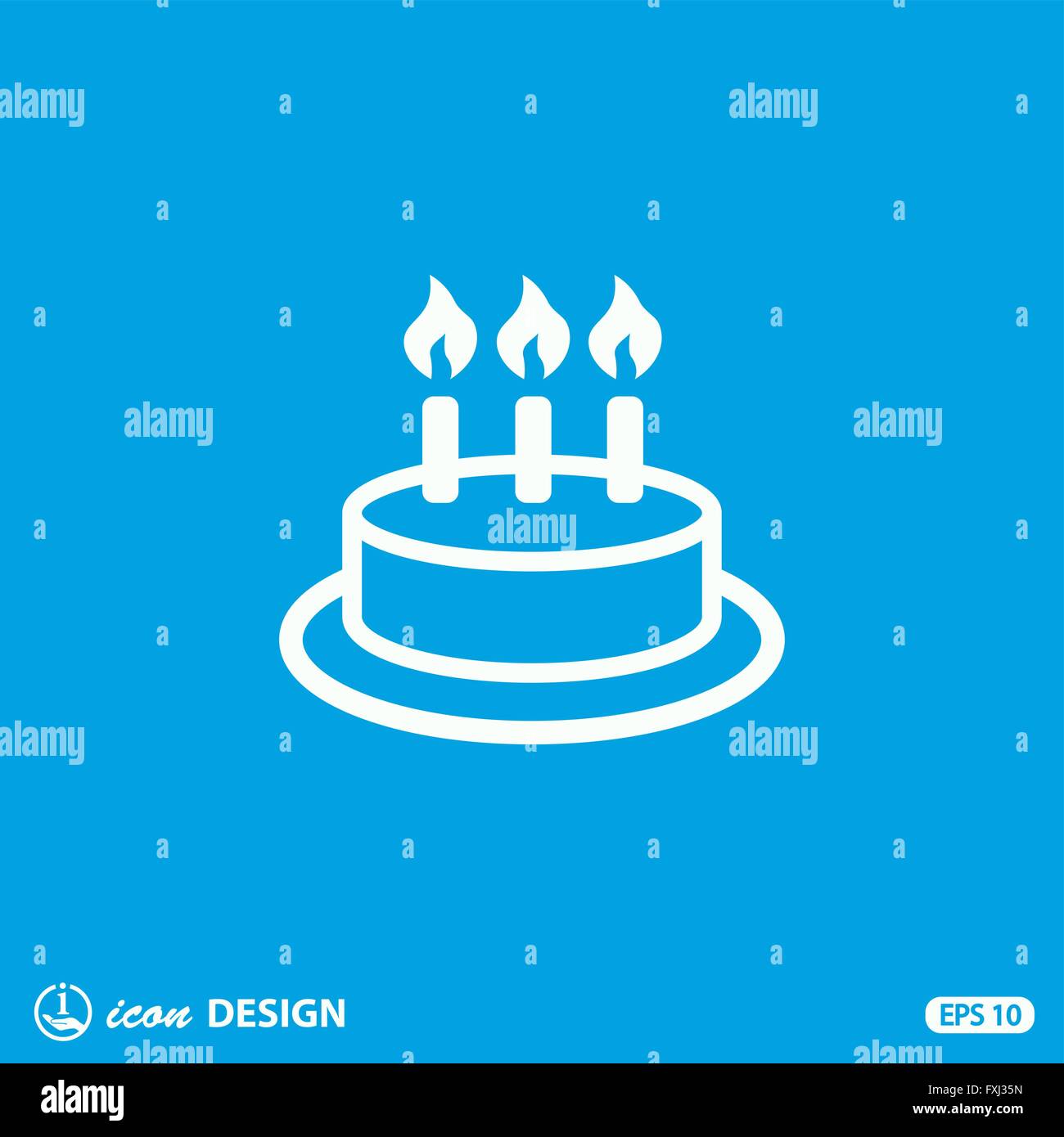 Le pictogramme de gâteau Image Vectorielle Stock - Alamy