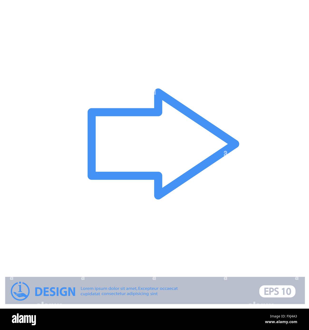 Le pictogramme de la flèche Image Vectorielle Stock - Alamy