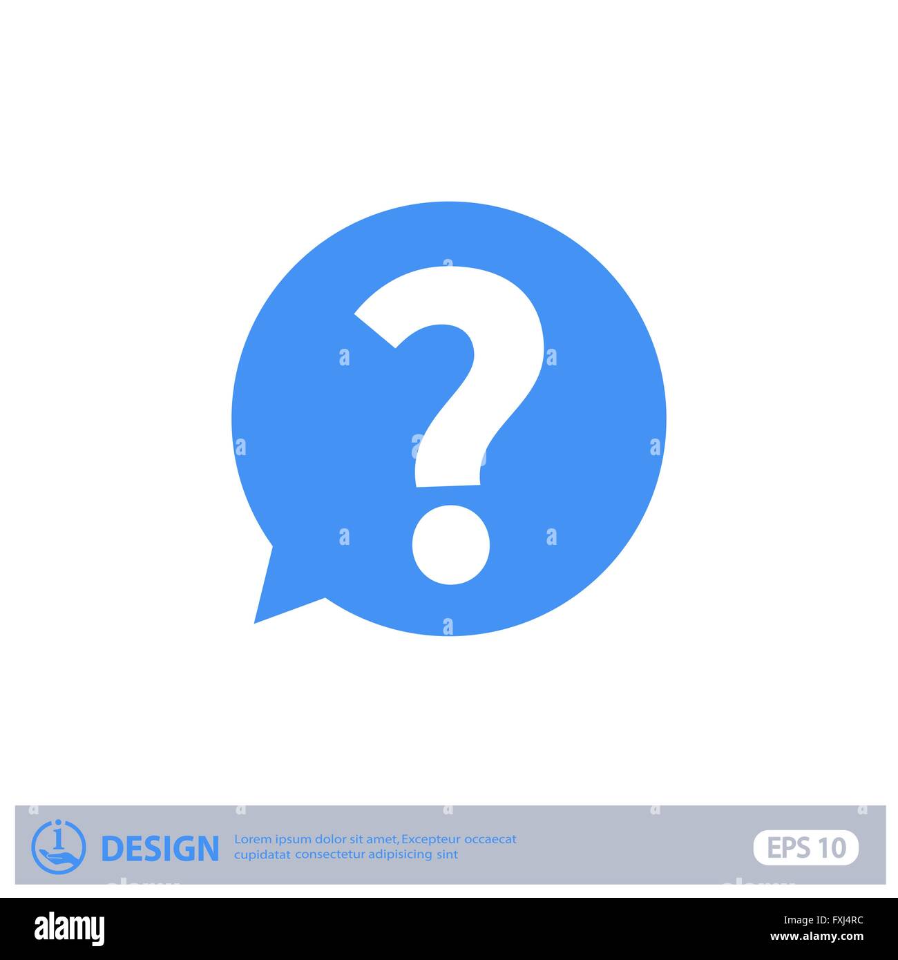 Le pictogramme de question mark Image Vectorielle Stock - Alamy