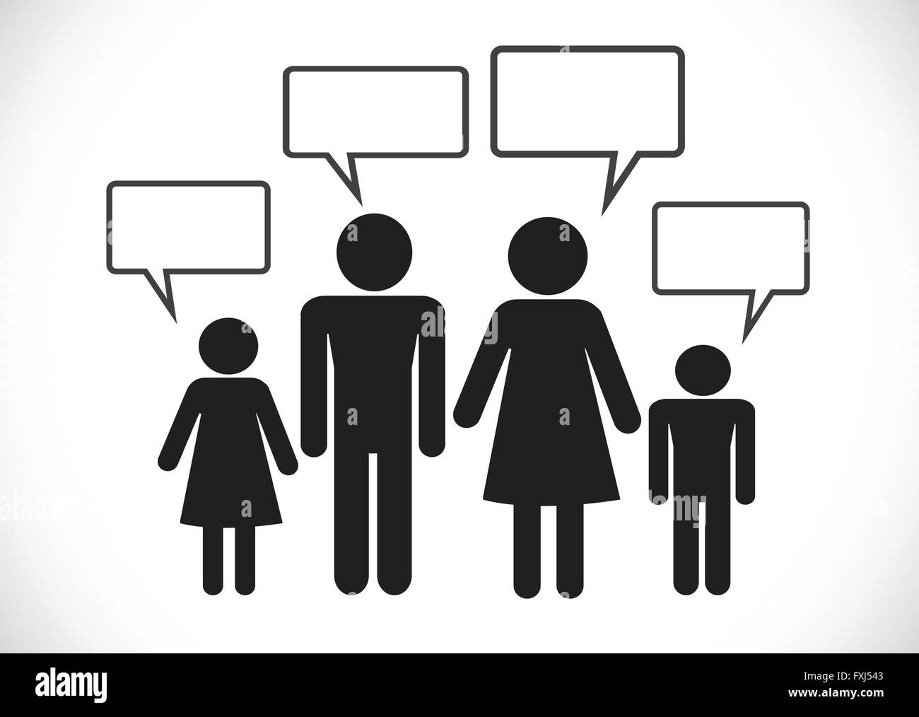 Homme gens pensant parler Icône Pictogramme signe symbole de ...