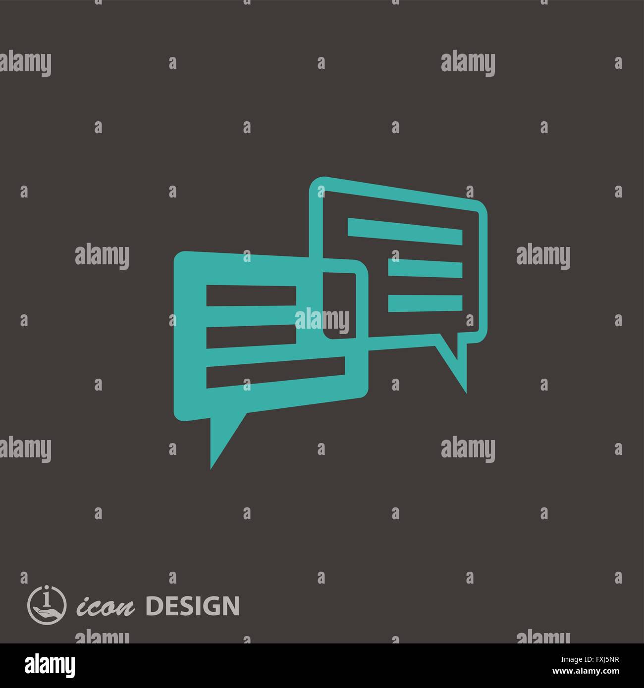 Le pictogramme de message ou chat Image Vectorielle Stock - Alamy