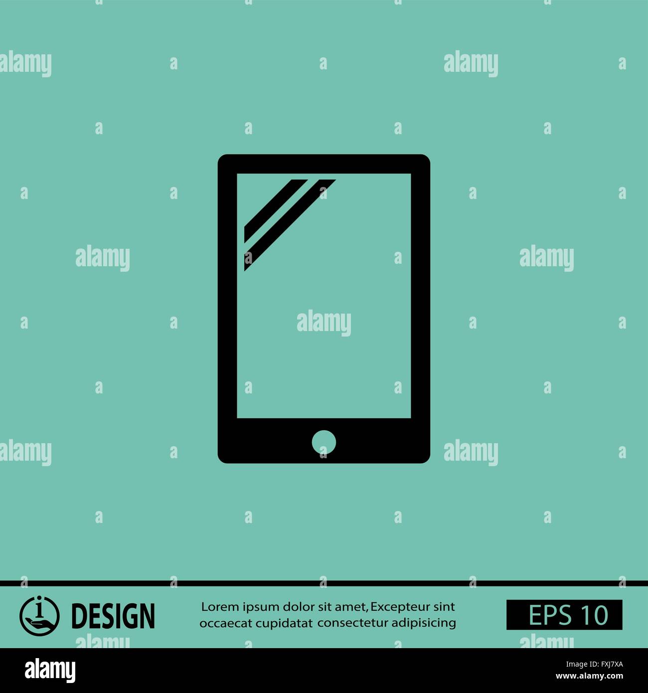 Le pictogramme de tablet Image Vectorielle Stock - Alamy