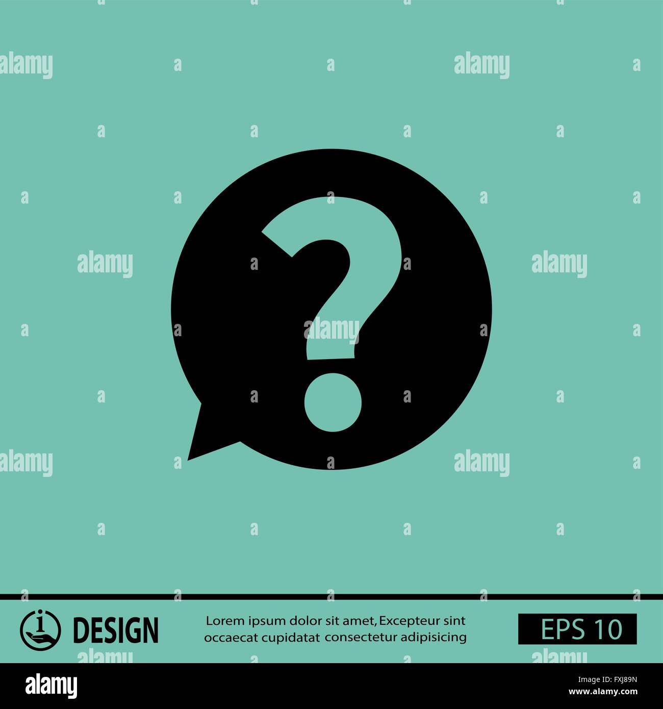 Le pictogramme de question mark Image Vectorielle Stock - Alamy