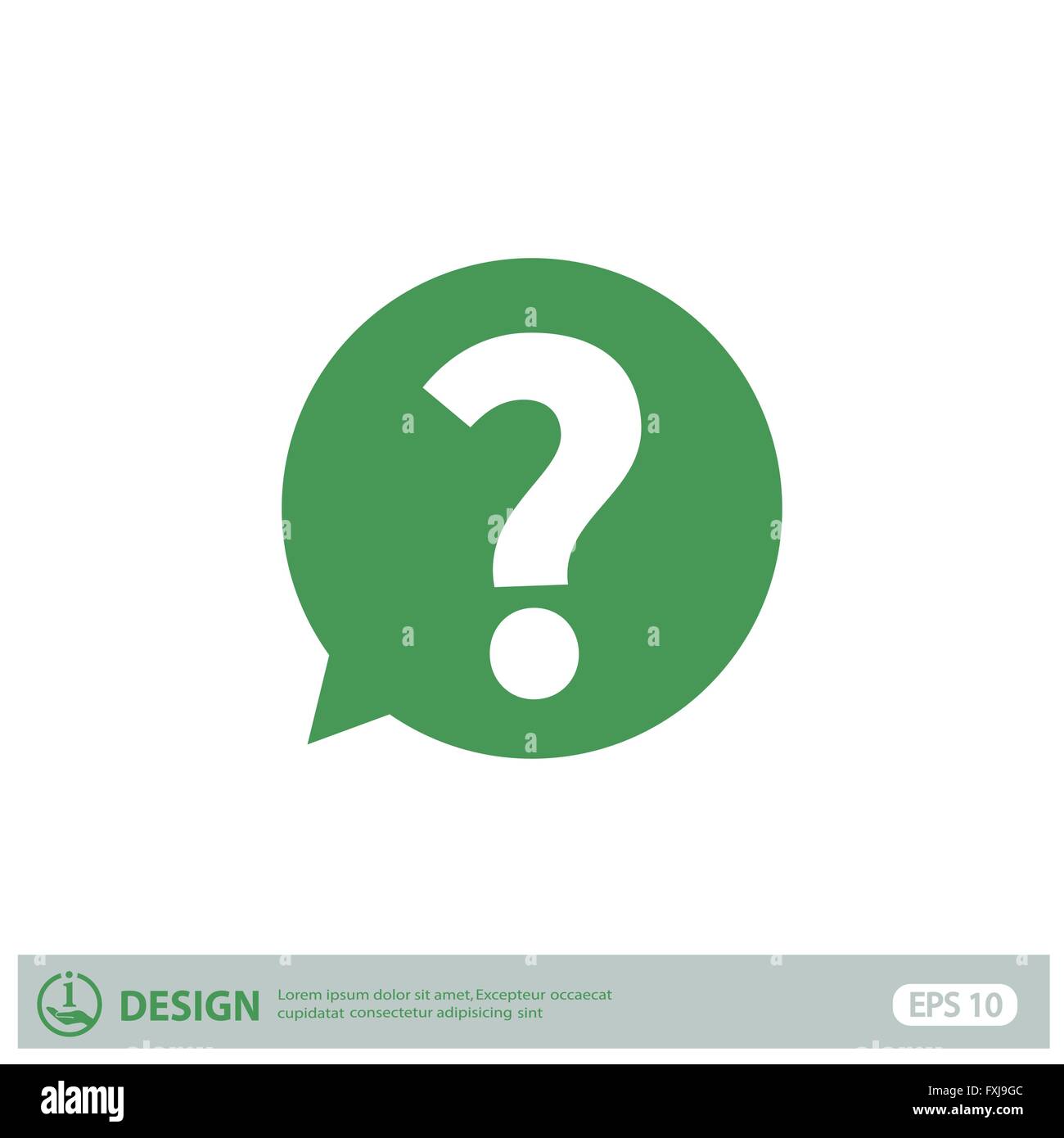 Le pictogramme de question mark Image Vectorielle Stock - Alamy