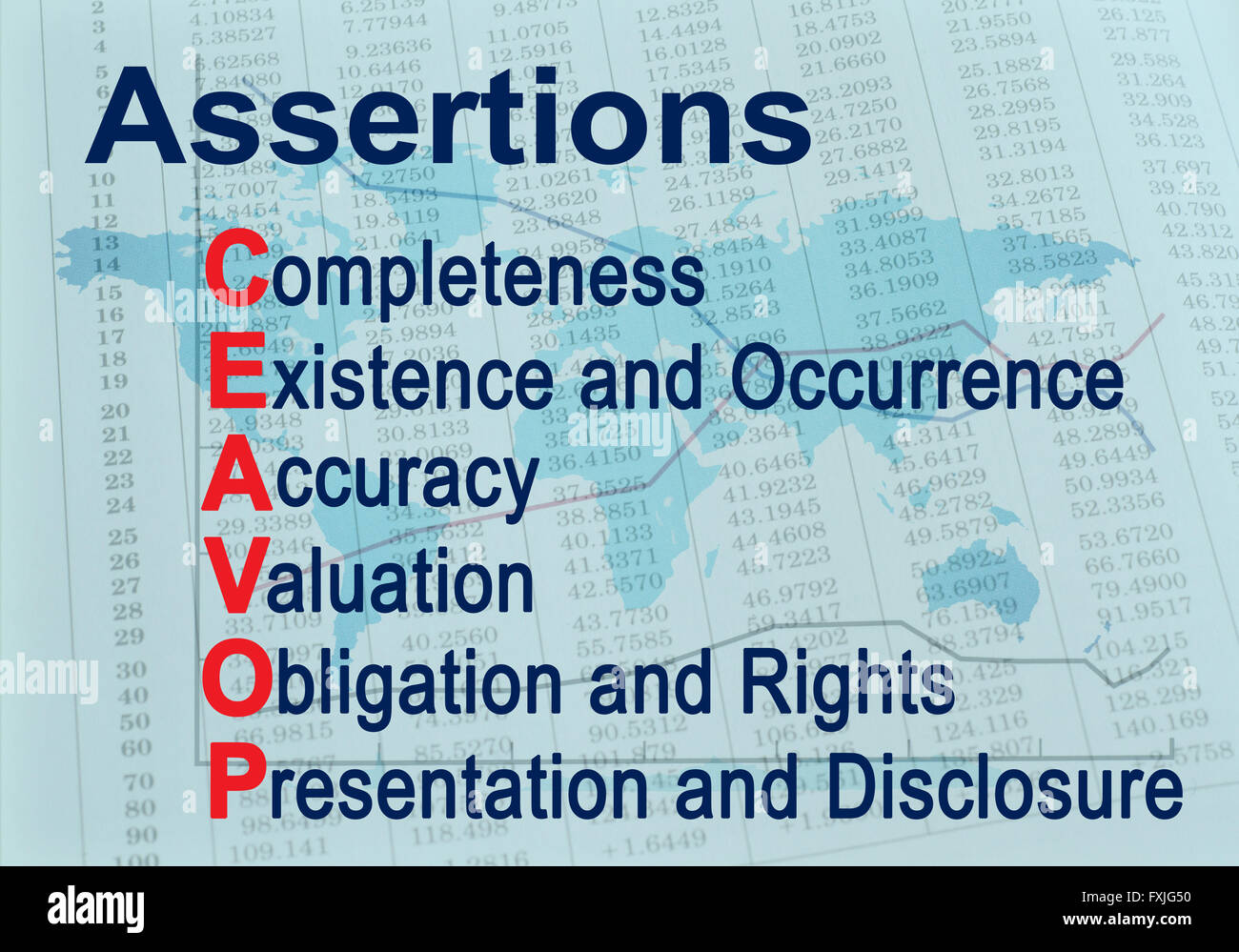 - CEAVOP assertions d'audit financier, de l'acronyme Photo Stock - Alamy