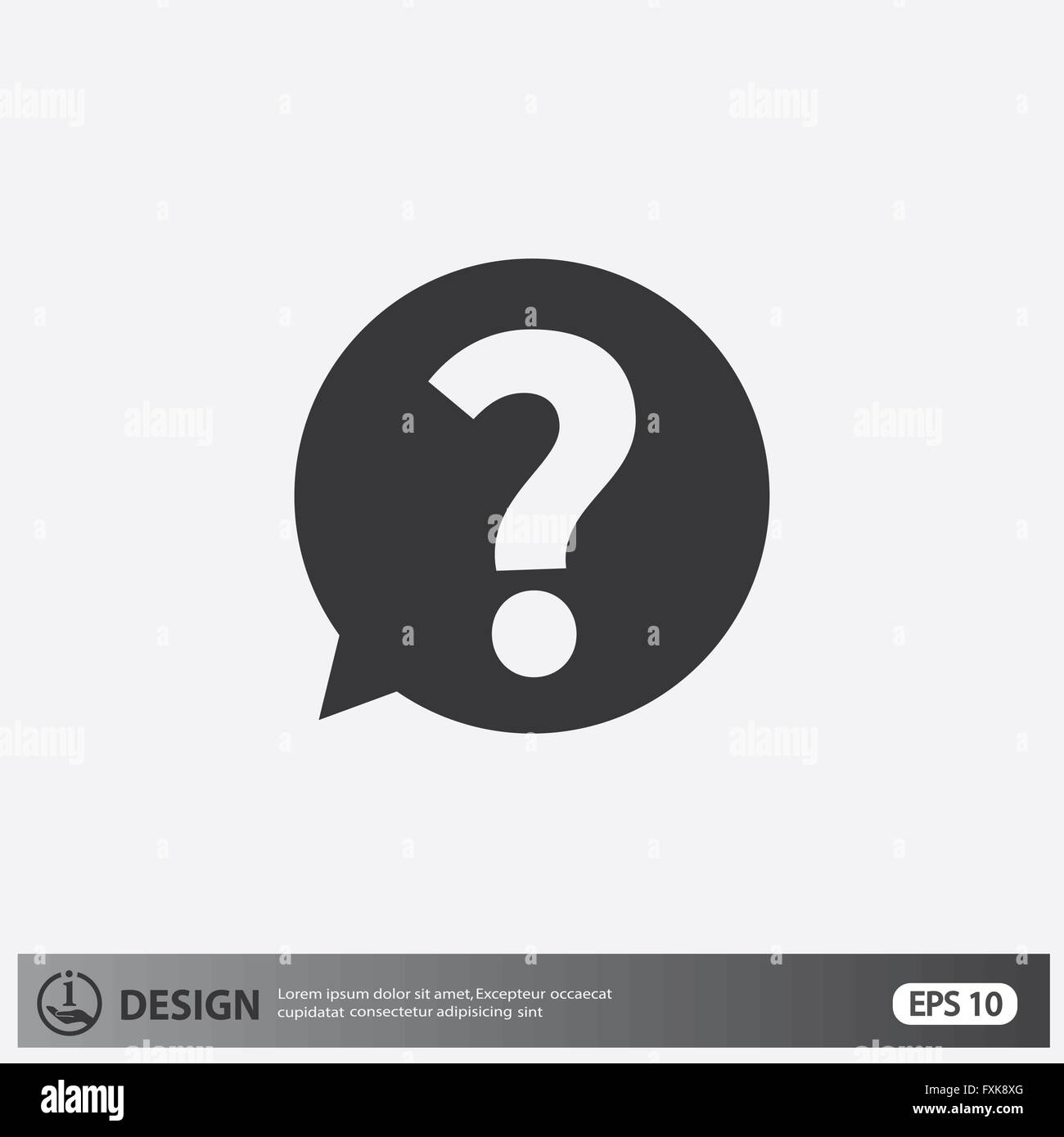 Le pictogramme de question mark Image Vectorielle Stock - Alamy