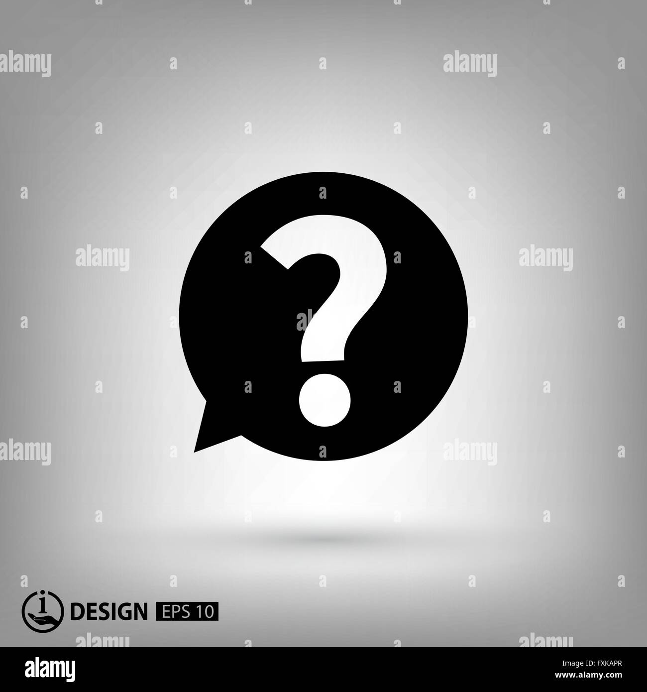 Le pictogramme de question mark Image Vectorielle Stock - Alamy