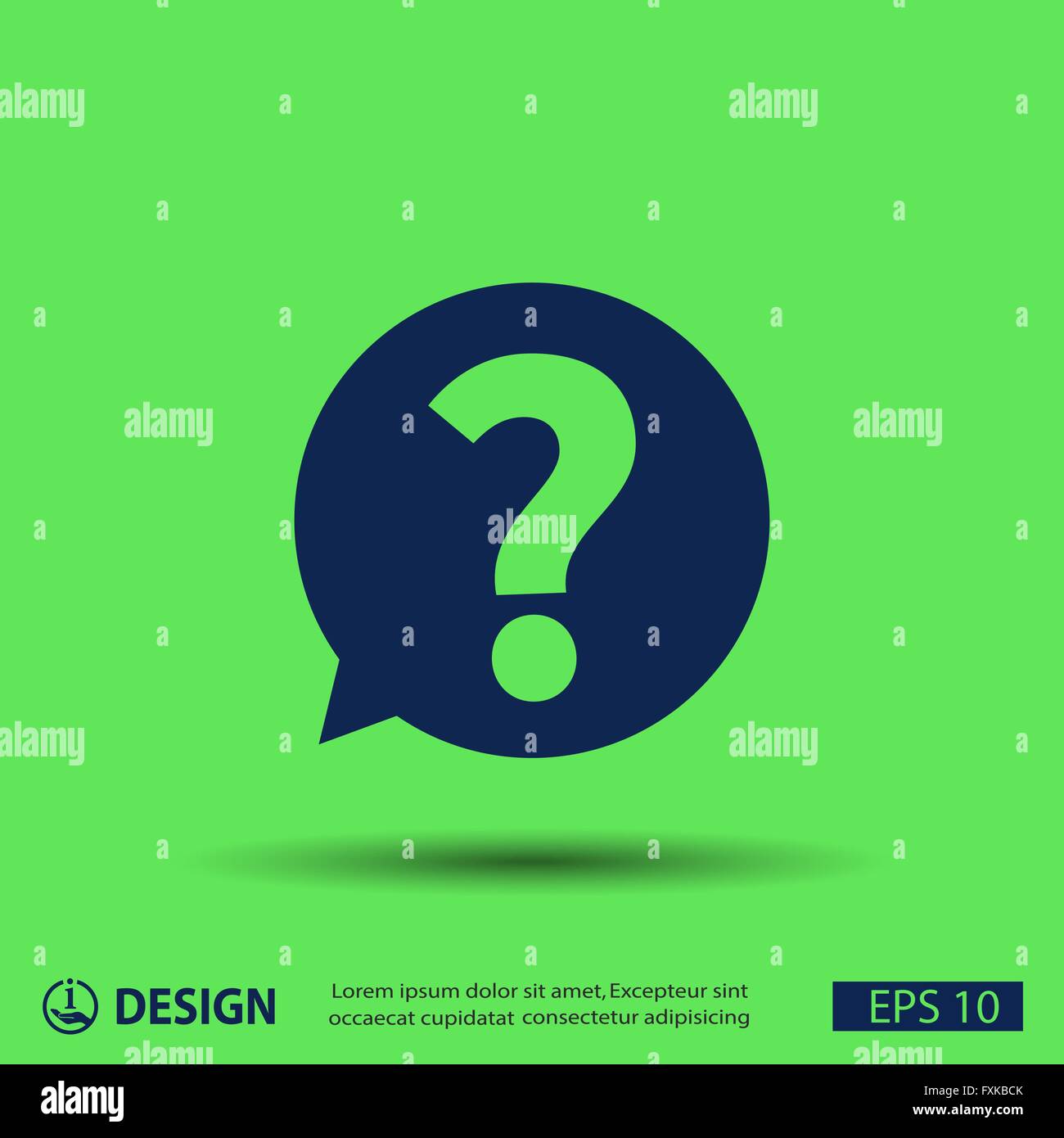 Le pictogramme de question mark Image Vectorielle Stock - Alamy