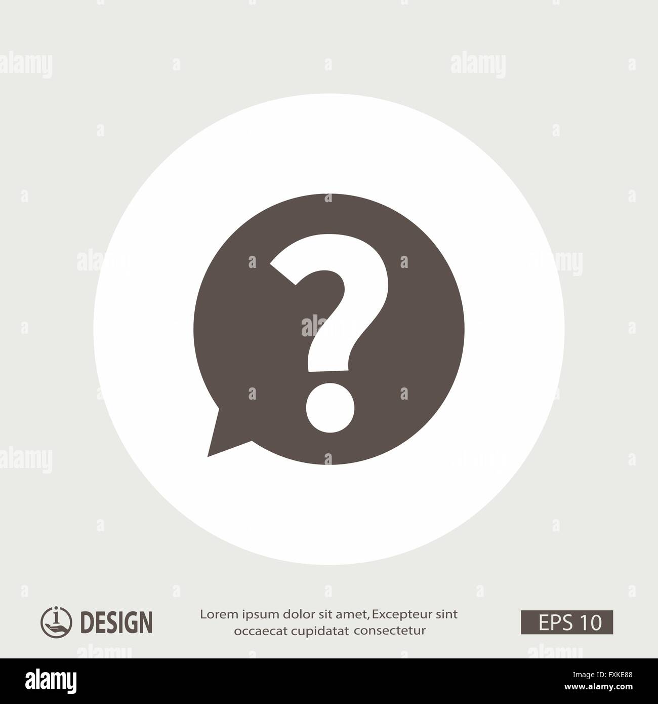 Le pictogramme de question mark Image Vectorielle Stock - Alamy