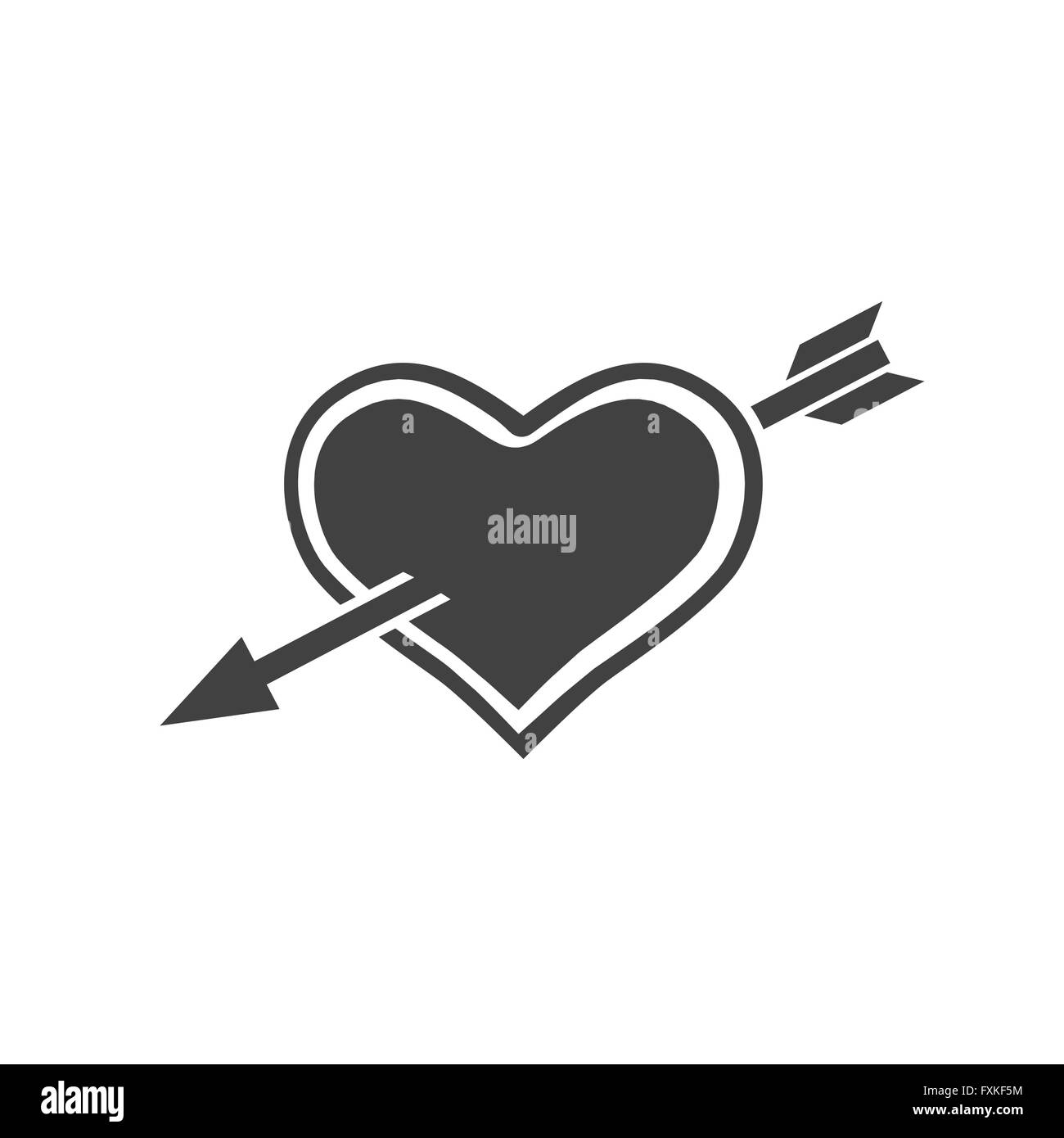 Fleche coeur symbole Banque d'images vectorielles - Page 2 - Alamy