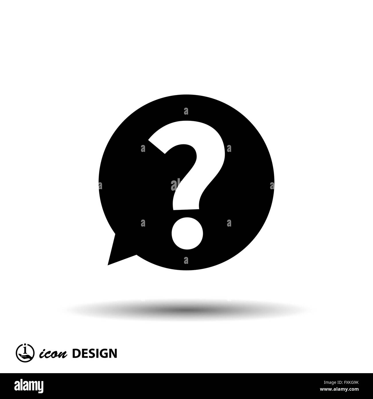 Le pictogramme de question mark Image Vectorielle Stock - Alamy