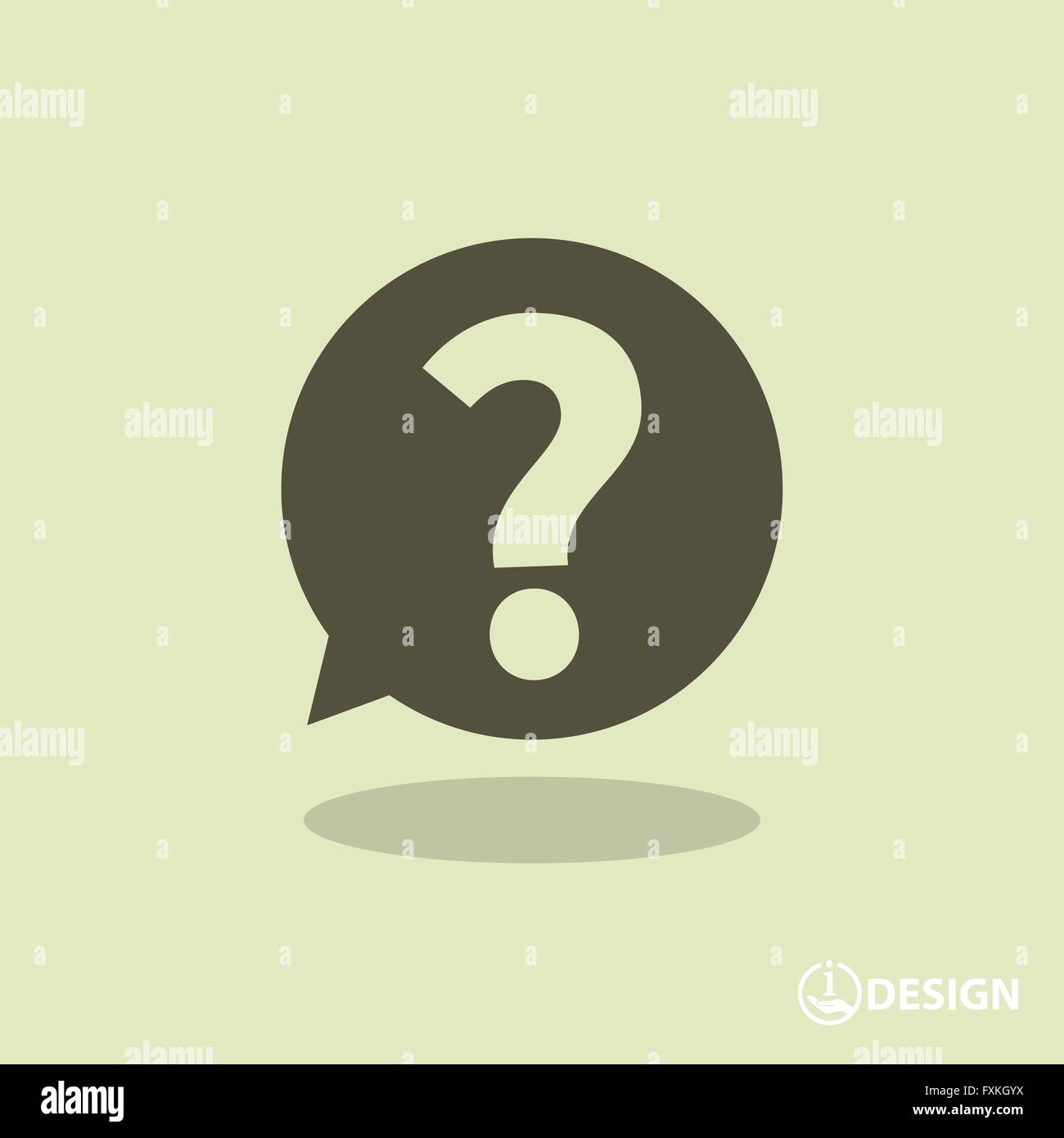 Le pictogramme de question mark Image Vectorielle Stock - Alamy