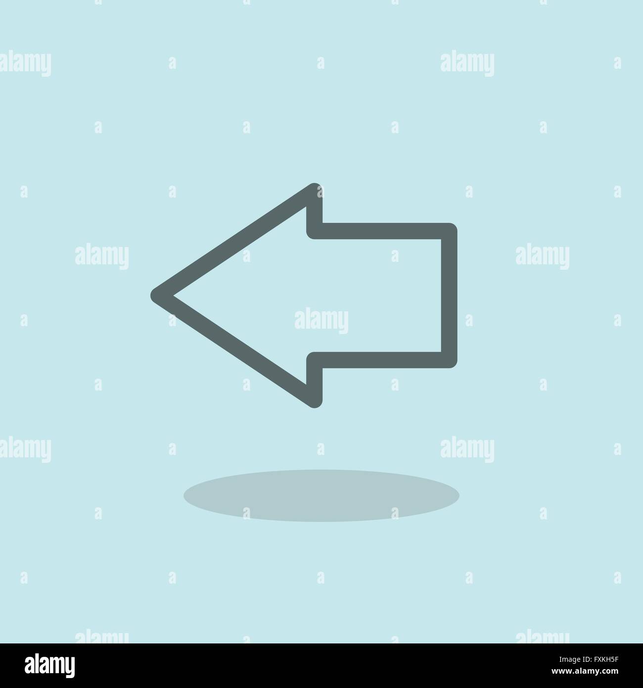 Le pictogramme de la flèche Image Vectorielle Stock - Alamy