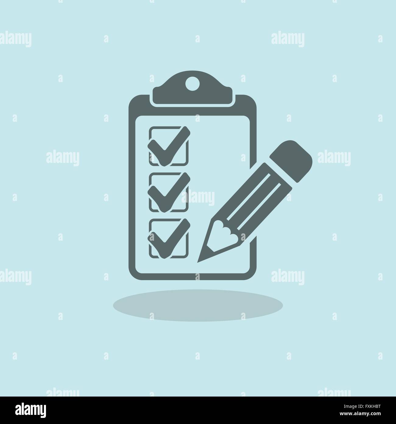 Le pictogramme de liste Image Vectorielle Stock - Alamy