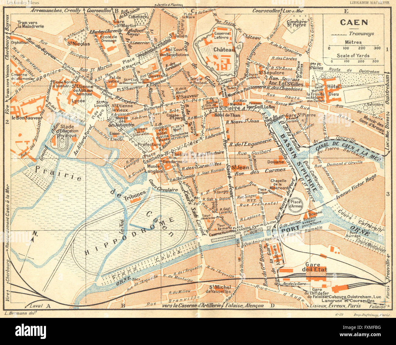 Map caen france Banque de photographies et d’images à haute résolution ...