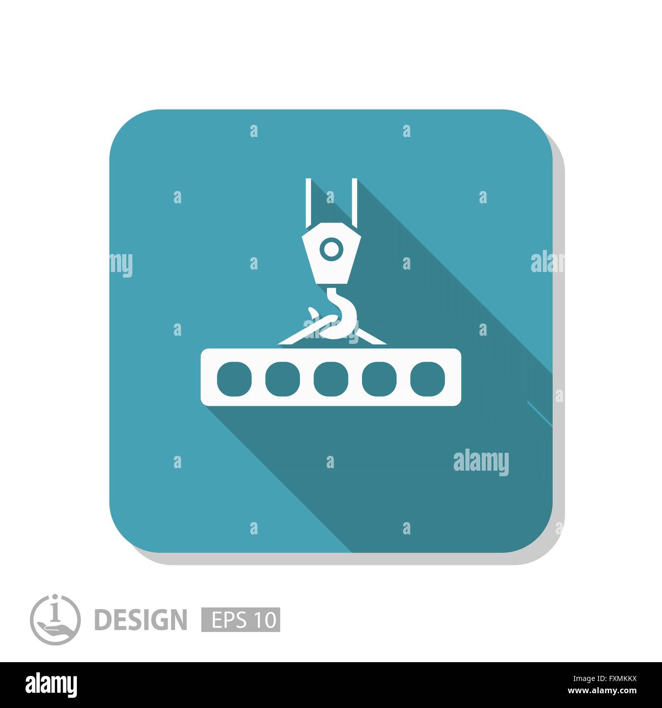 Le pictogramme du crochet de grue Image Vectorielle Stock - Alamy