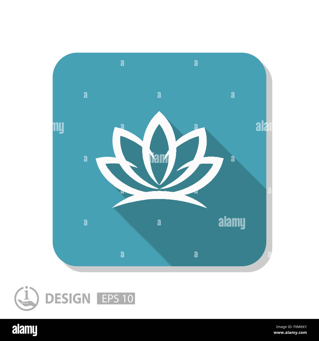 Le pictogramme de lotus Image Vectorielle Stock - Alamy