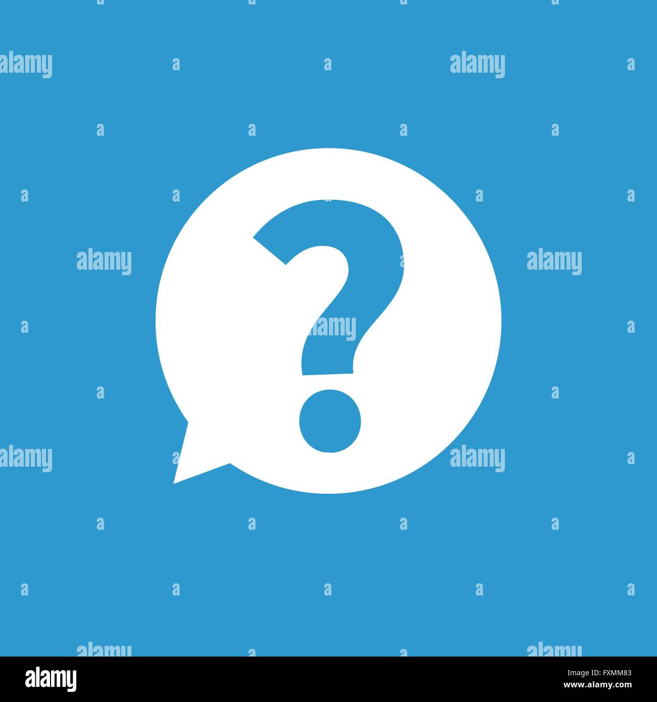 Le pictogramme de question mark Image Vectorielle Stock - Alamy