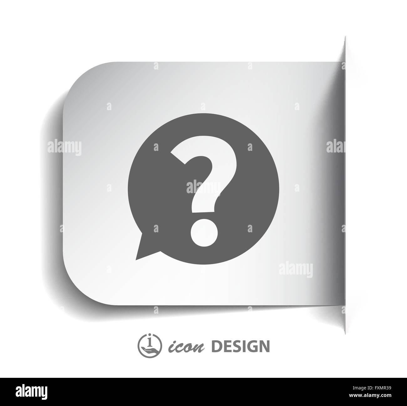 Le pictogramme de question mark Image Vectorielle Stock - Alamy