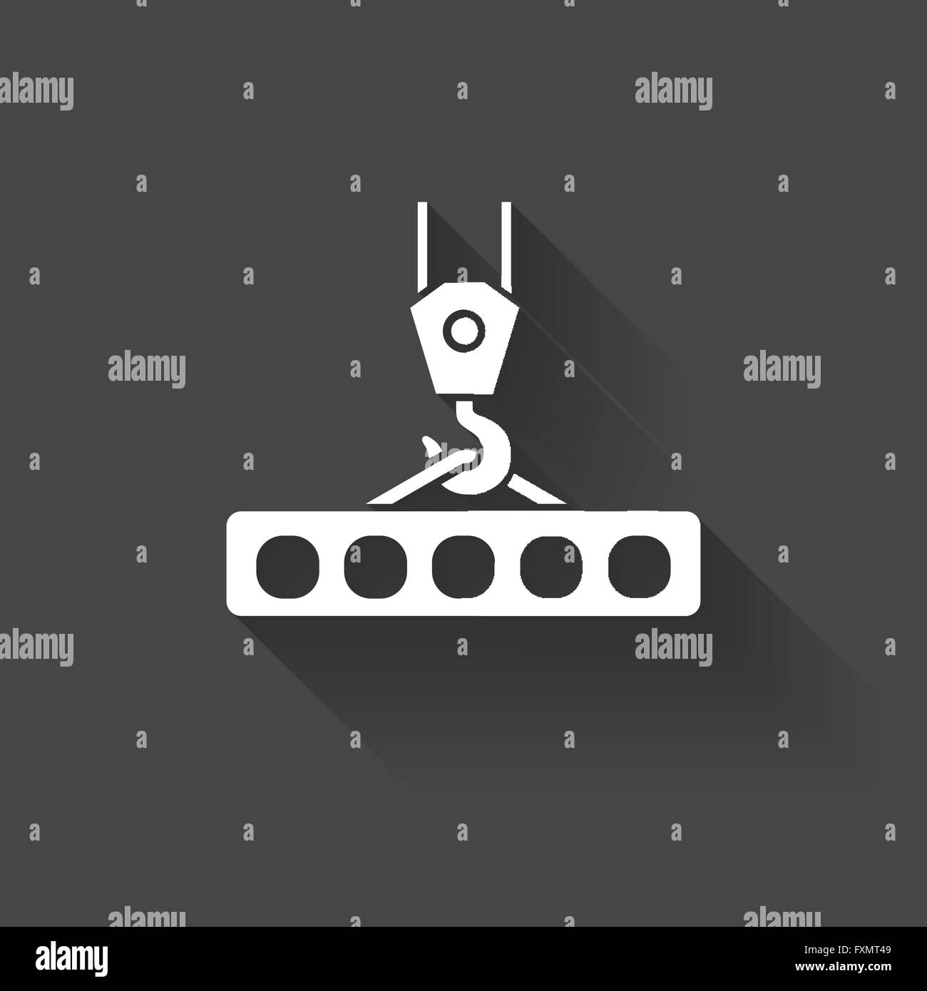 Le pictogramme du crochet de grue Image Vectorielle Stock - Alamy