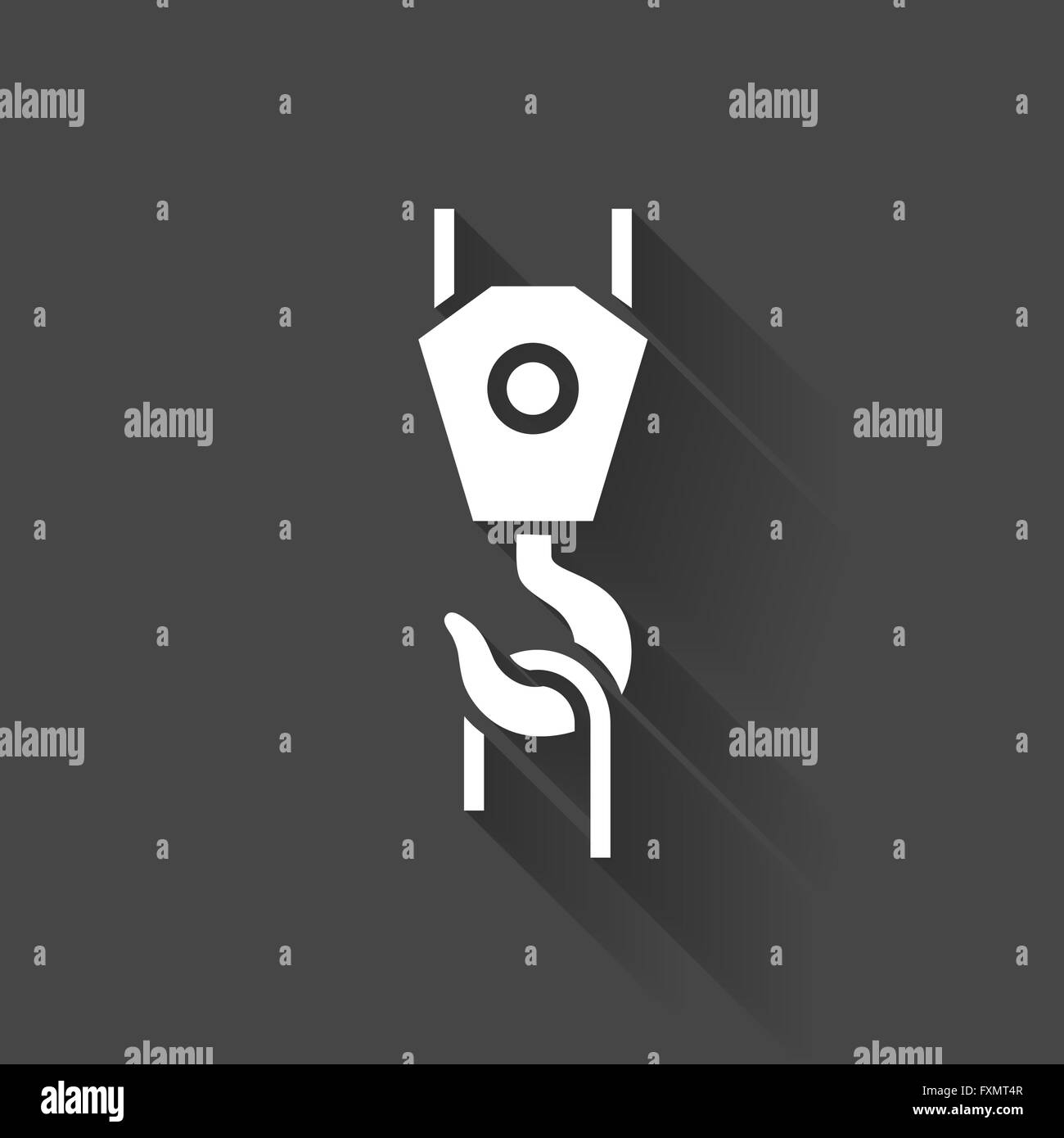 Le pictogramme du crochet de grue Image Vectorielle Stock - Alamy