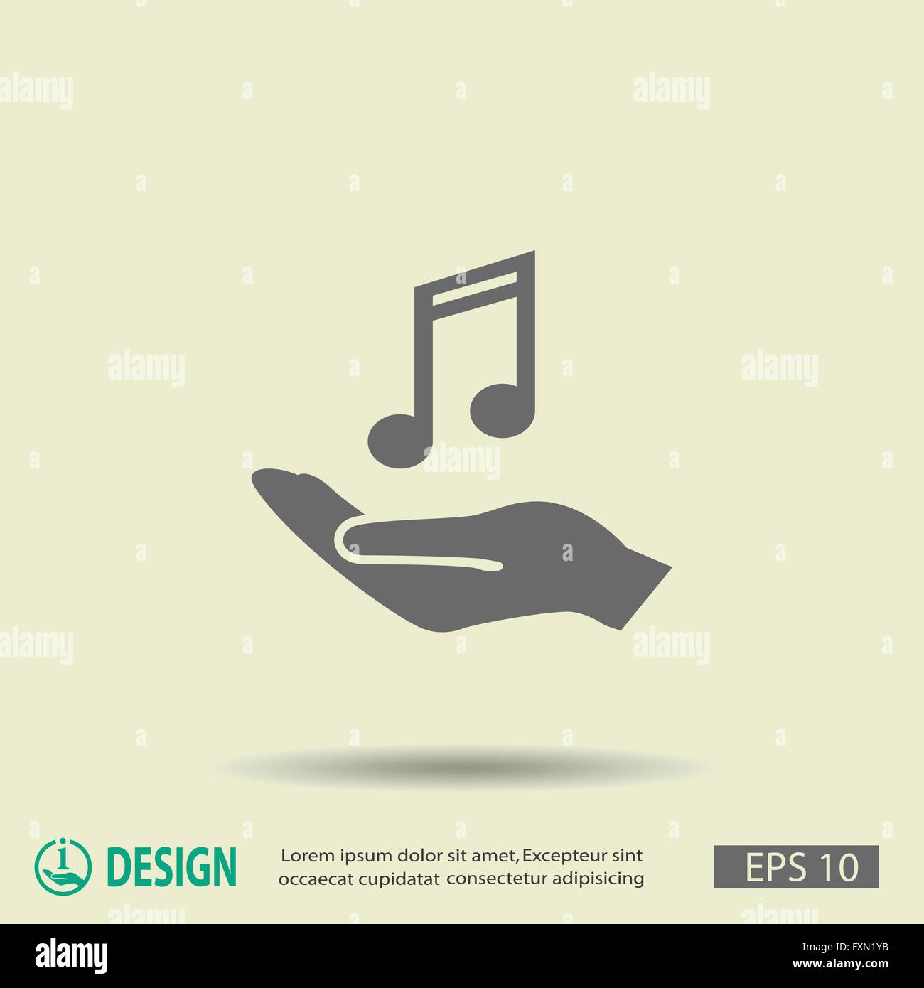 Le pictogramme de la musique Image Vectorielle Stock - Alamy
