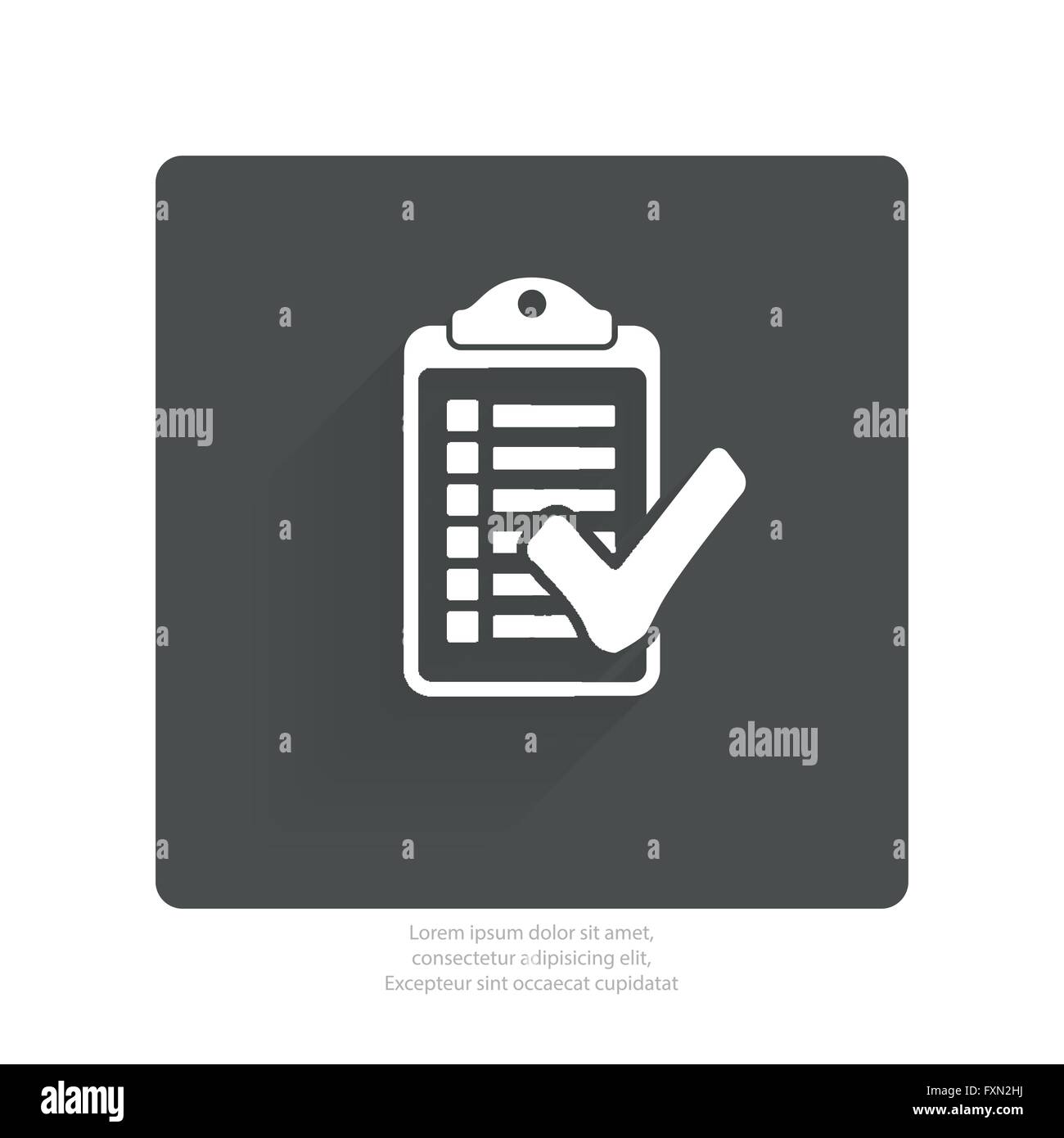 Le pictogramme de liste Image Vectorielle Stock - Alamy