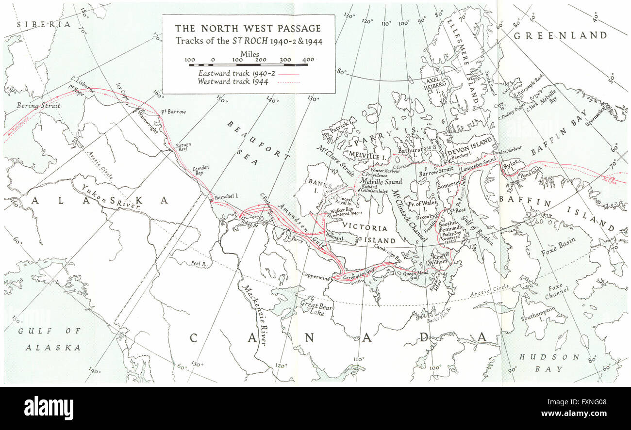PASSAGE DU Nord-ouest : voies St Roch au 1944, 1945 carte vintage Photo ...