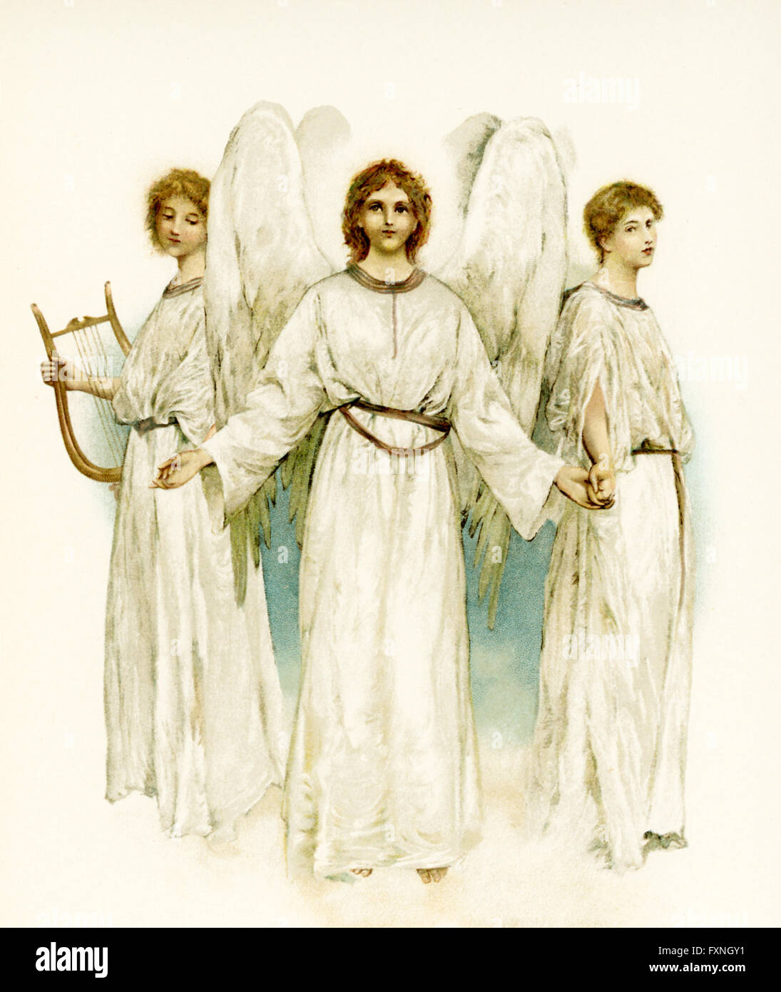 Trois anges ailés Banque de photographies et d’images à haute ...