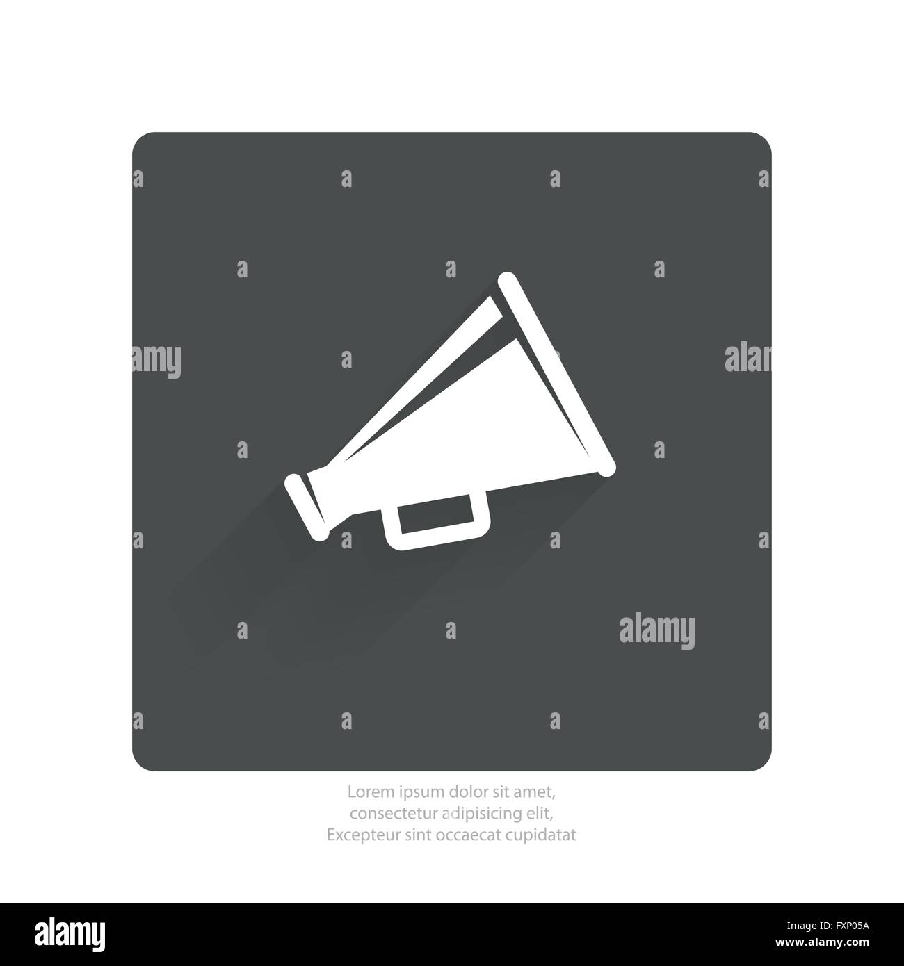 Le pictogramme de mégaphone Image Vectorielle Stock - Alamy