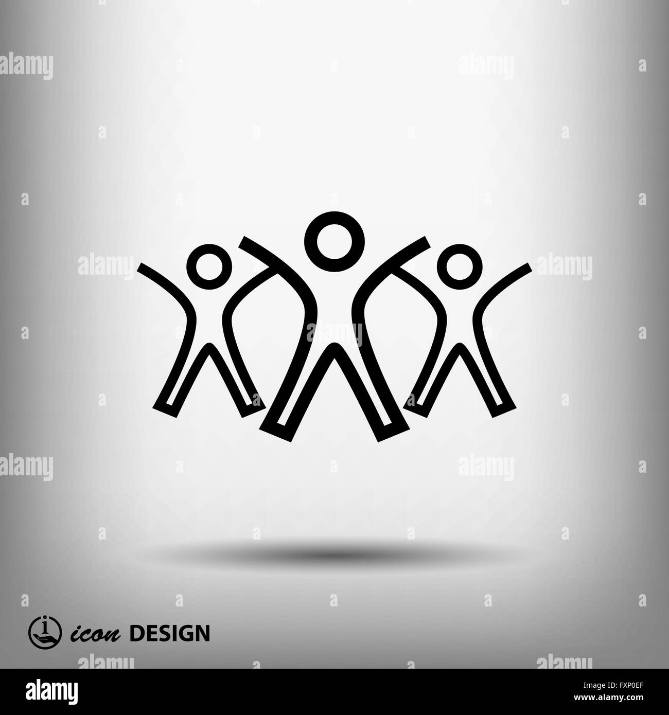 Le pictogramme de l'équipe de succès Image Vectorielle Stock - Alamy