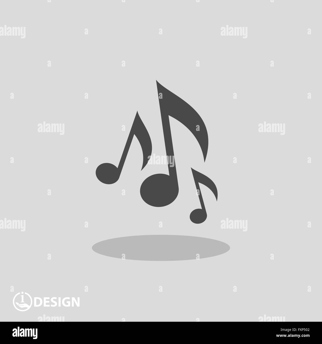 Le pictogramme de note de musique Image Vectorielle Stock - Alamy