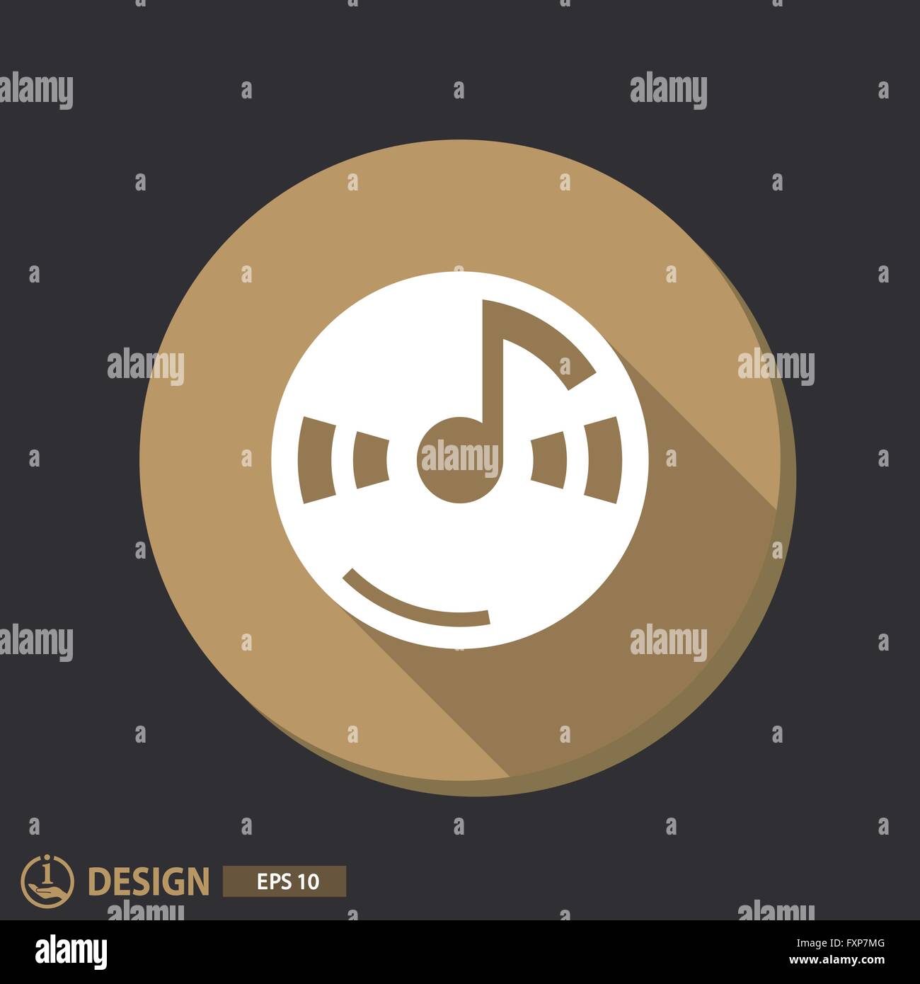 Le pictogramme de note de musique Image Vectorielle Stock - Alamy