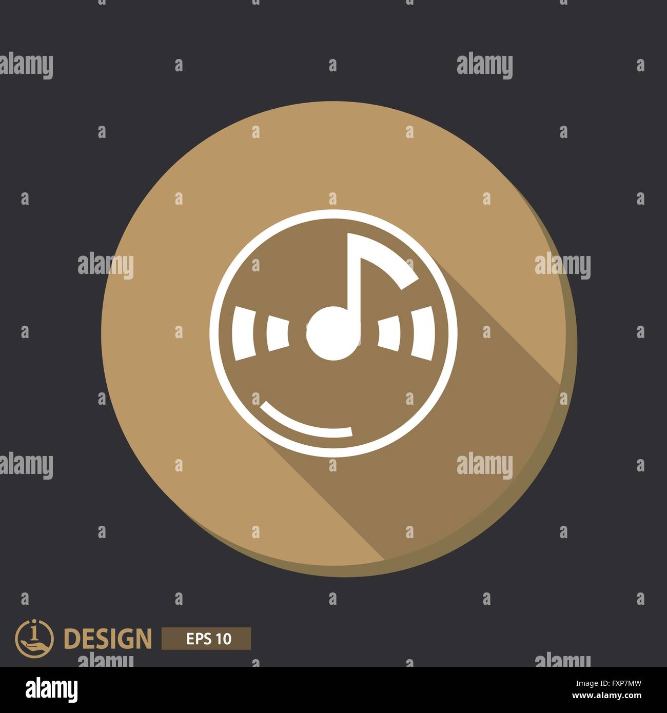 Le pictogramme de note de musique Image Vectorielle Stock - Alamy